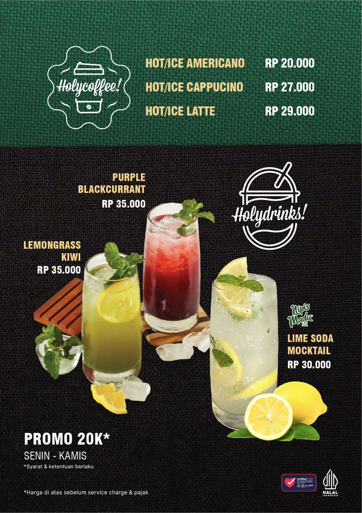 Menu Lengkap | Holysteak!